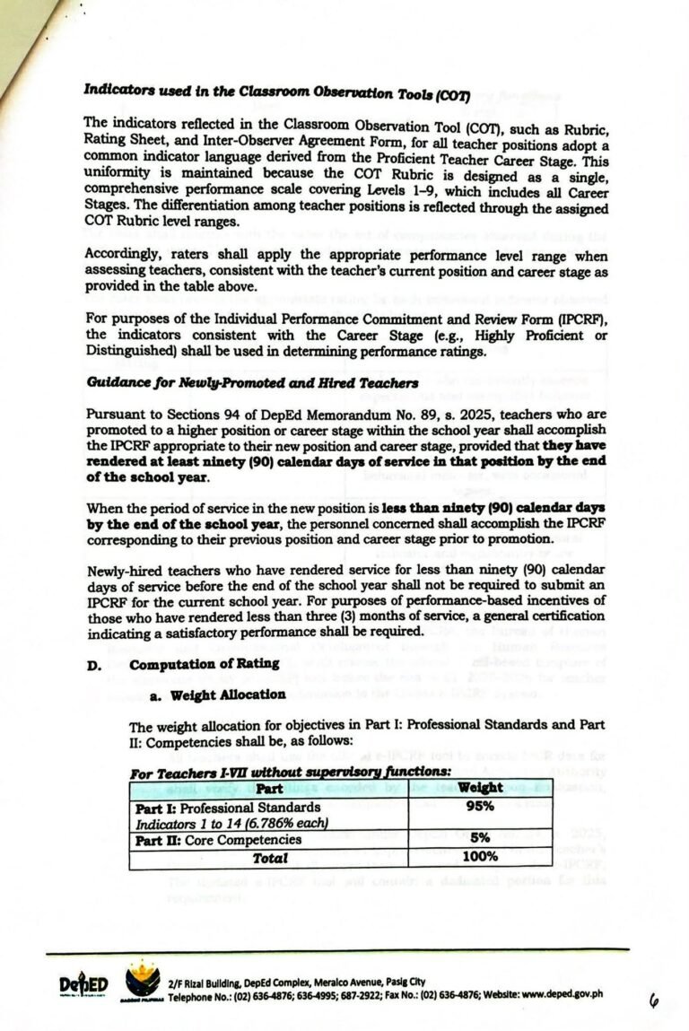 Division Memorandum No. 115 s, 2026 – REITERATION OF GUIDANCE IN THE ...